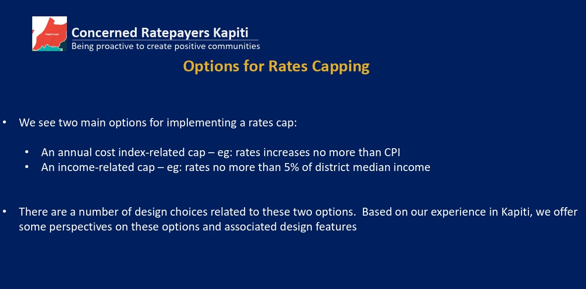 RATES CAP UPDATE – Concerned Ratepayers Kapiti